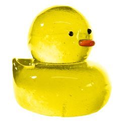 Glass Rubber Ducky | Burnt Bluff Stone And Glass LLC